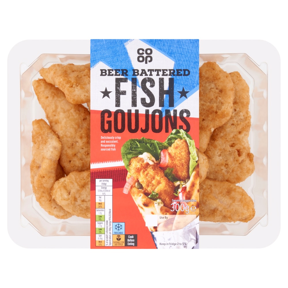 Co-op Beer Battered Fish Goujons 300g - Co-op