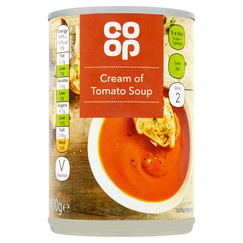 Co-op Cream of Tomato Soup 400g - Co-op