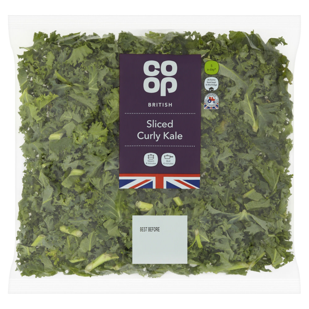 Co-op British Sliced Curly Kale 160g - Co-op