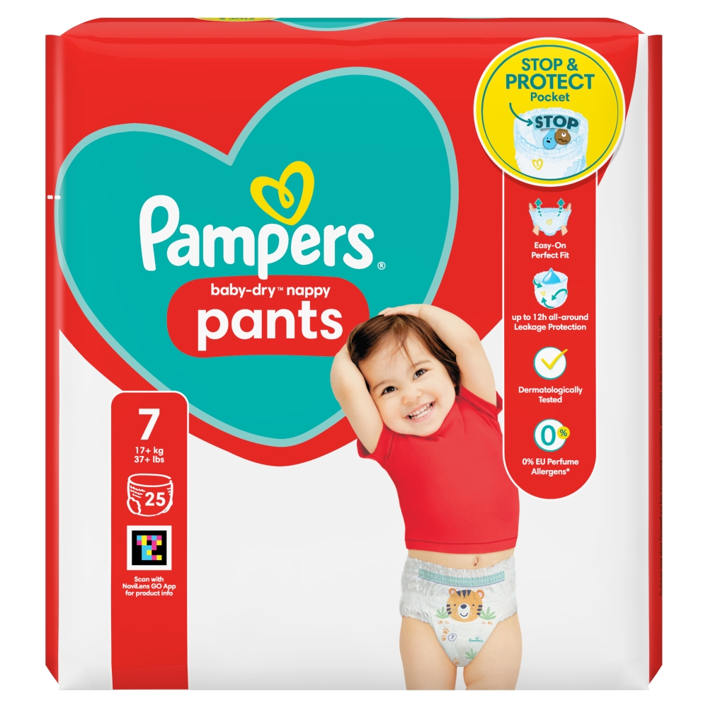 Pampers Baby Dry s7 25 Nappies Essential Pack 25pk - Co-op
