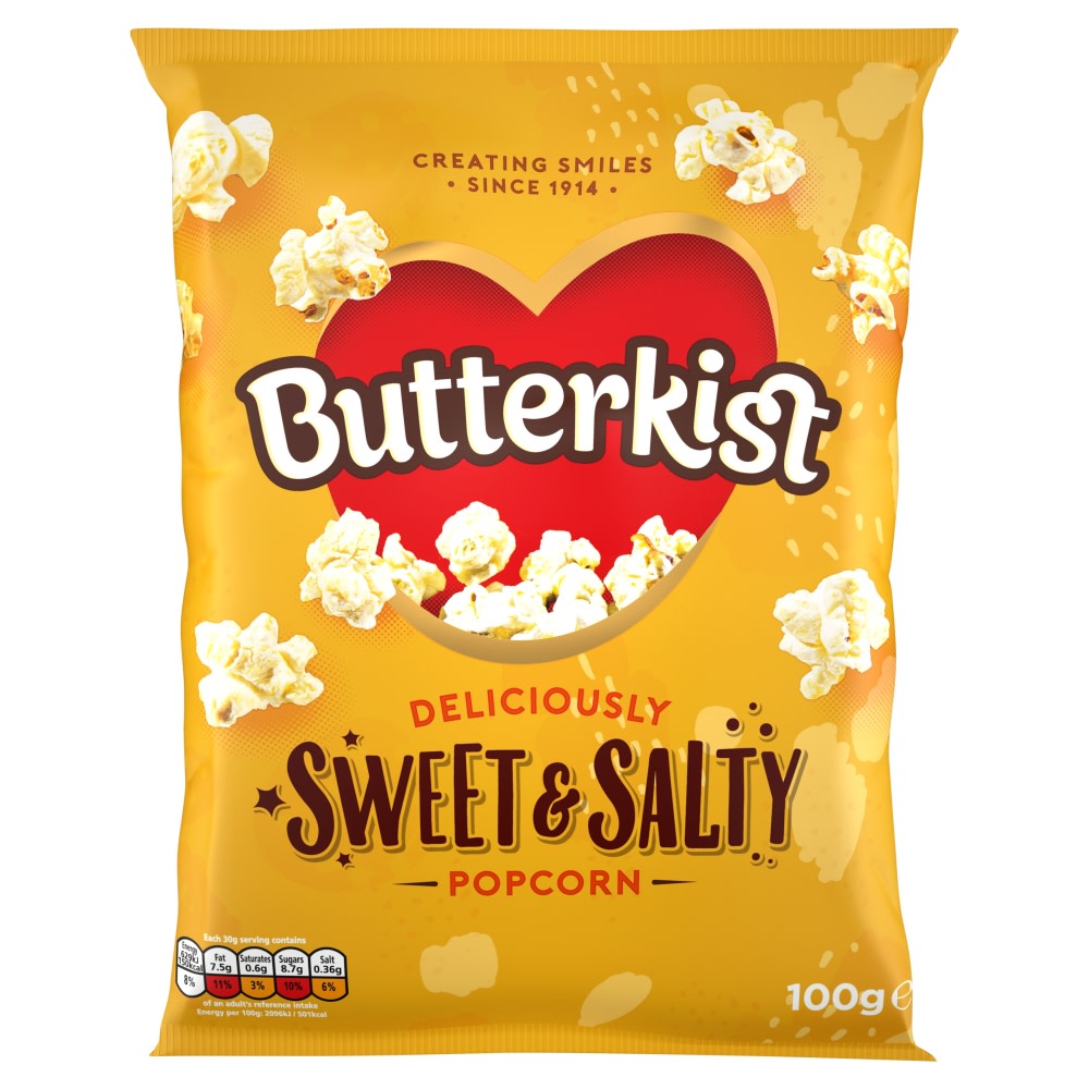 Butterkist Sweet and Salted Popcorn 100g - Co-op