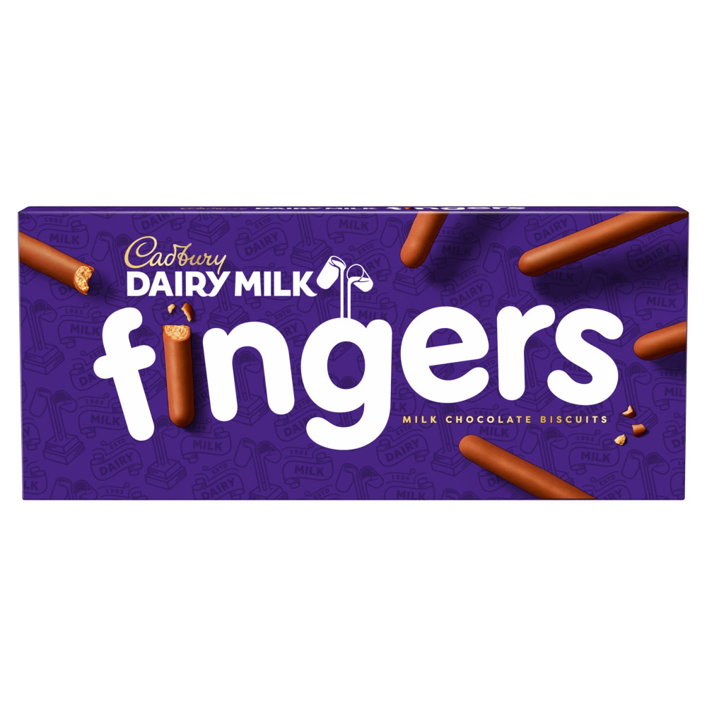 Cadbury Dairy Milk Fingers Chocolate Biscuits 114g - Co-op