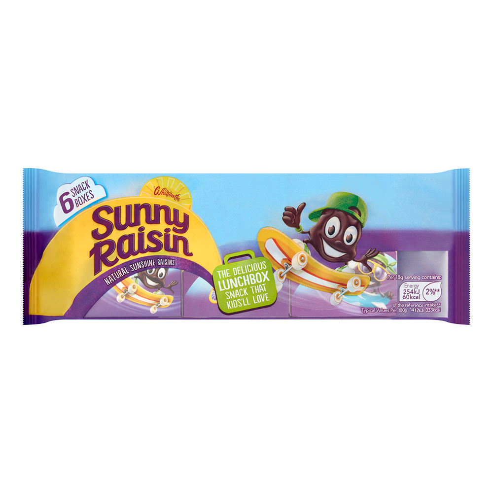 Sunny Raisins 6x42.5g - Co-op