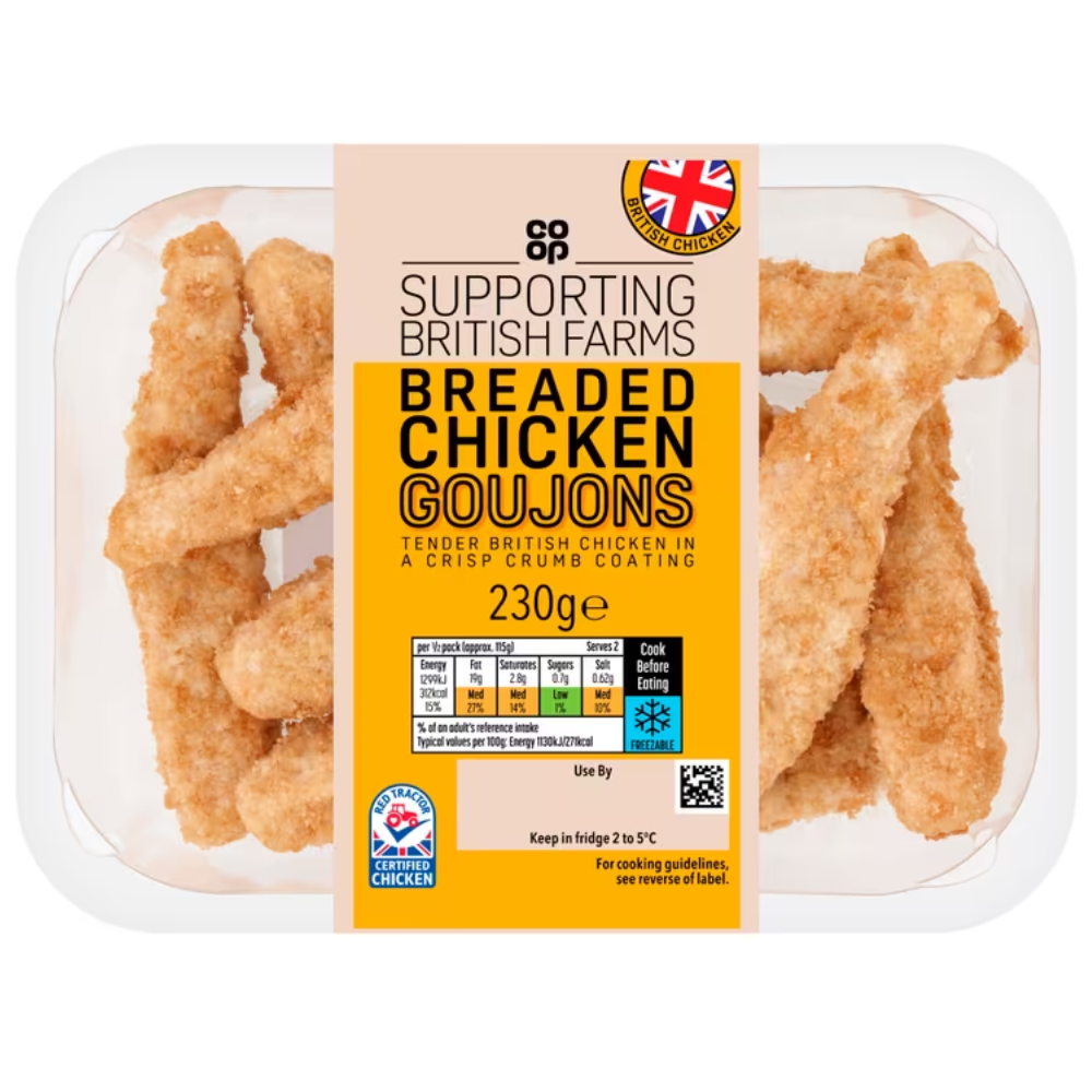 Co-op Breaded Chicken Goujons 230g - Co-op