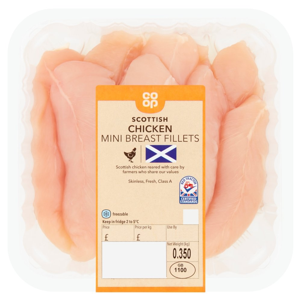 Co-op Scottish Chicken Mini Fillets 350g - Co-op