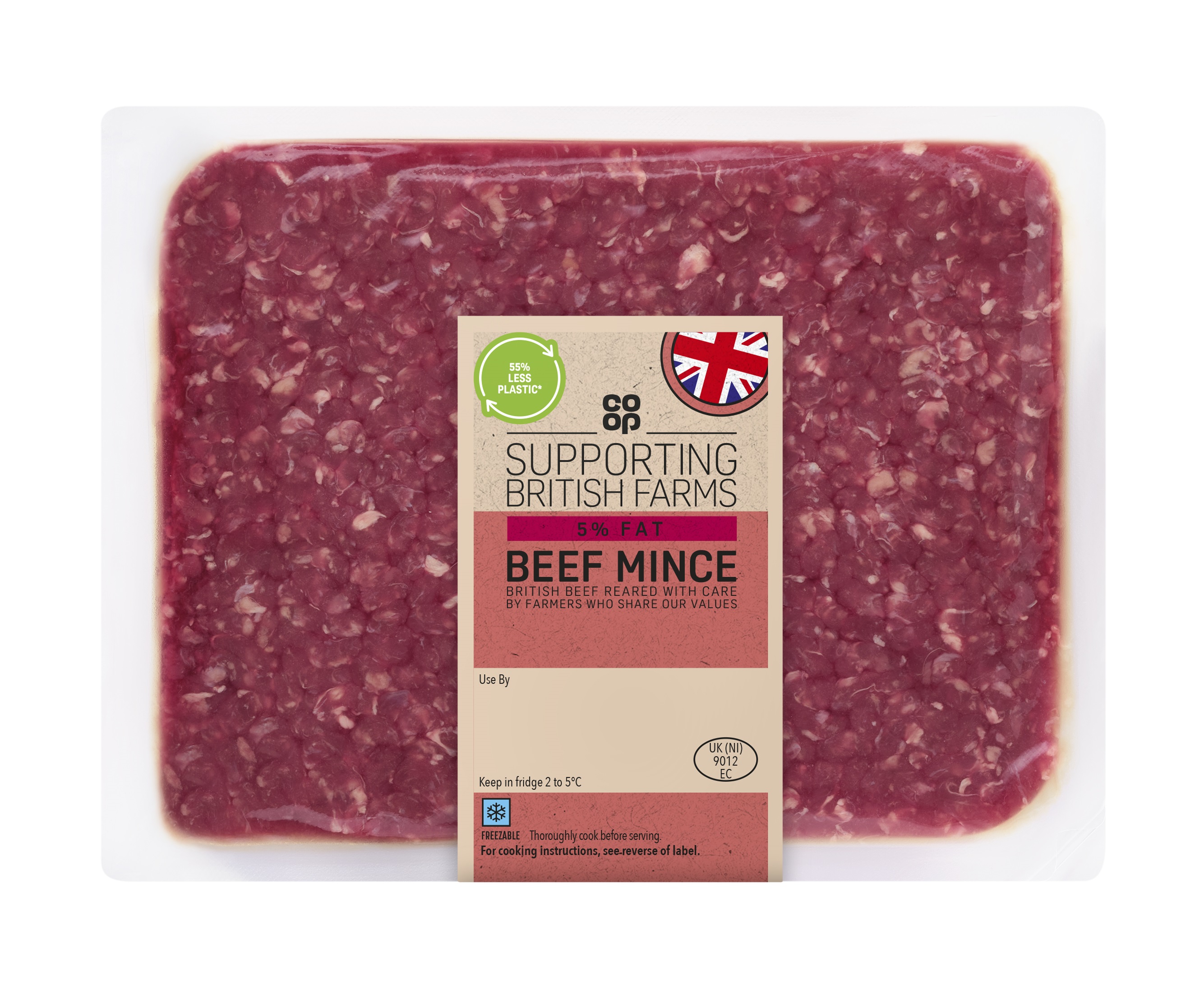 Co-op British 5% Fat Beef Mince 500g - Co-op