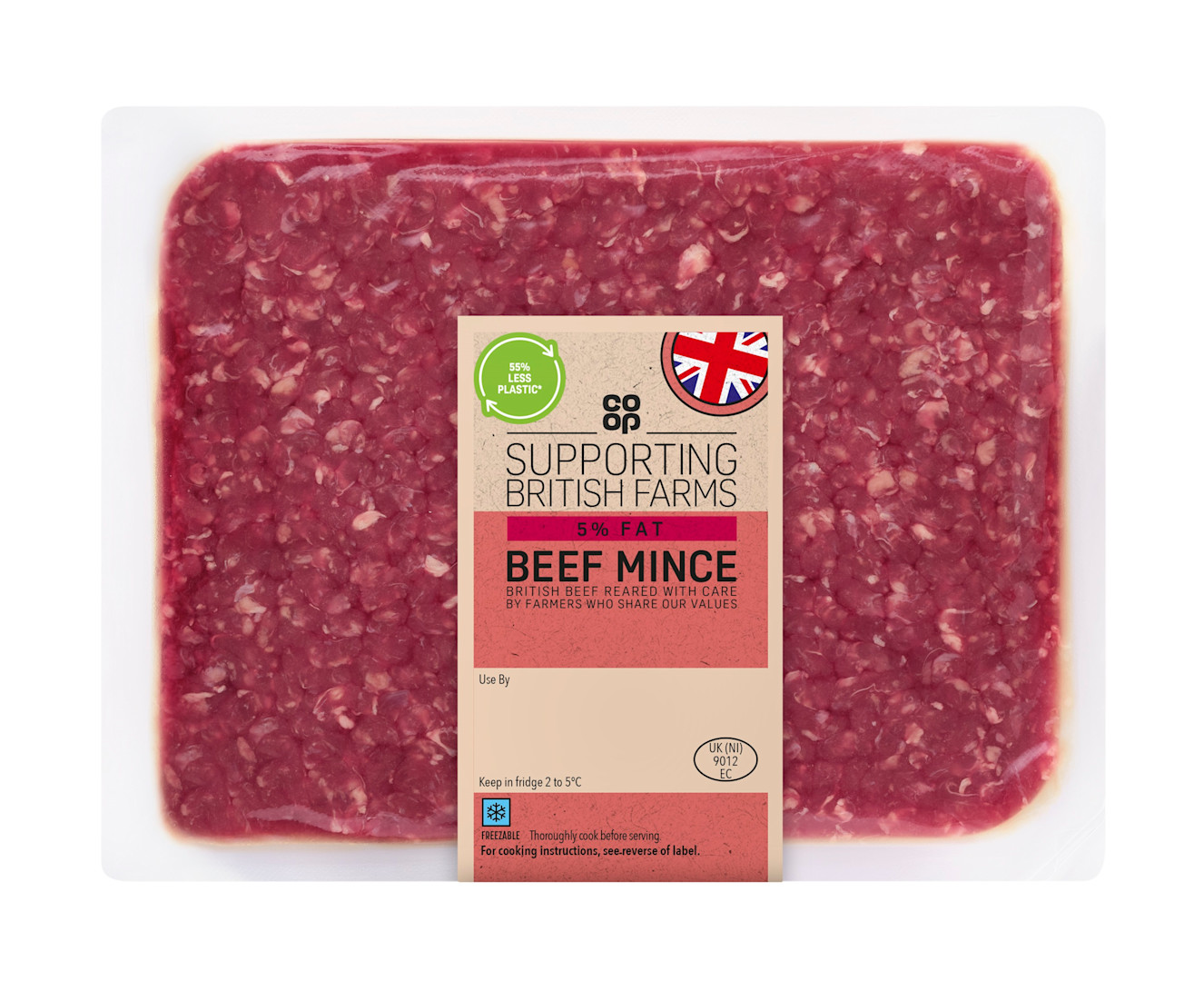 Co-op British 5% Fat Beef Mince 500g - Co-op