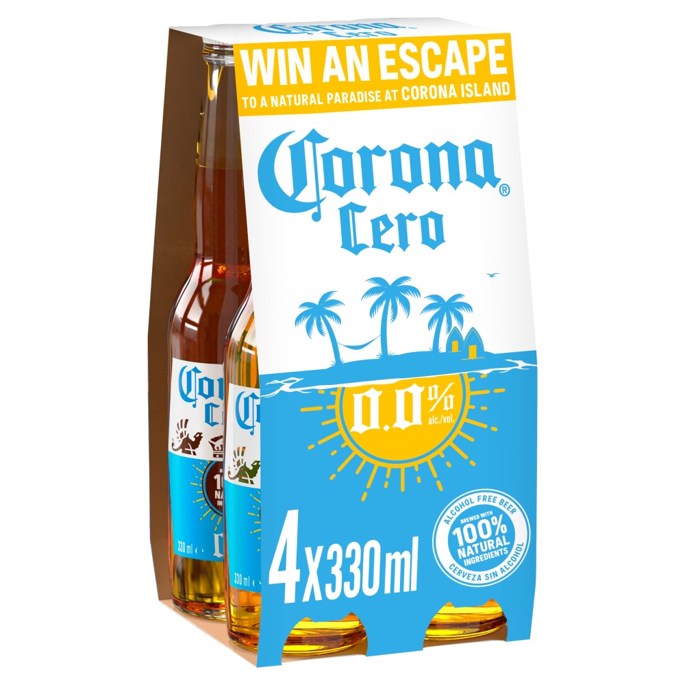 Corona Zero Bottle 4X330ML - Co-op
