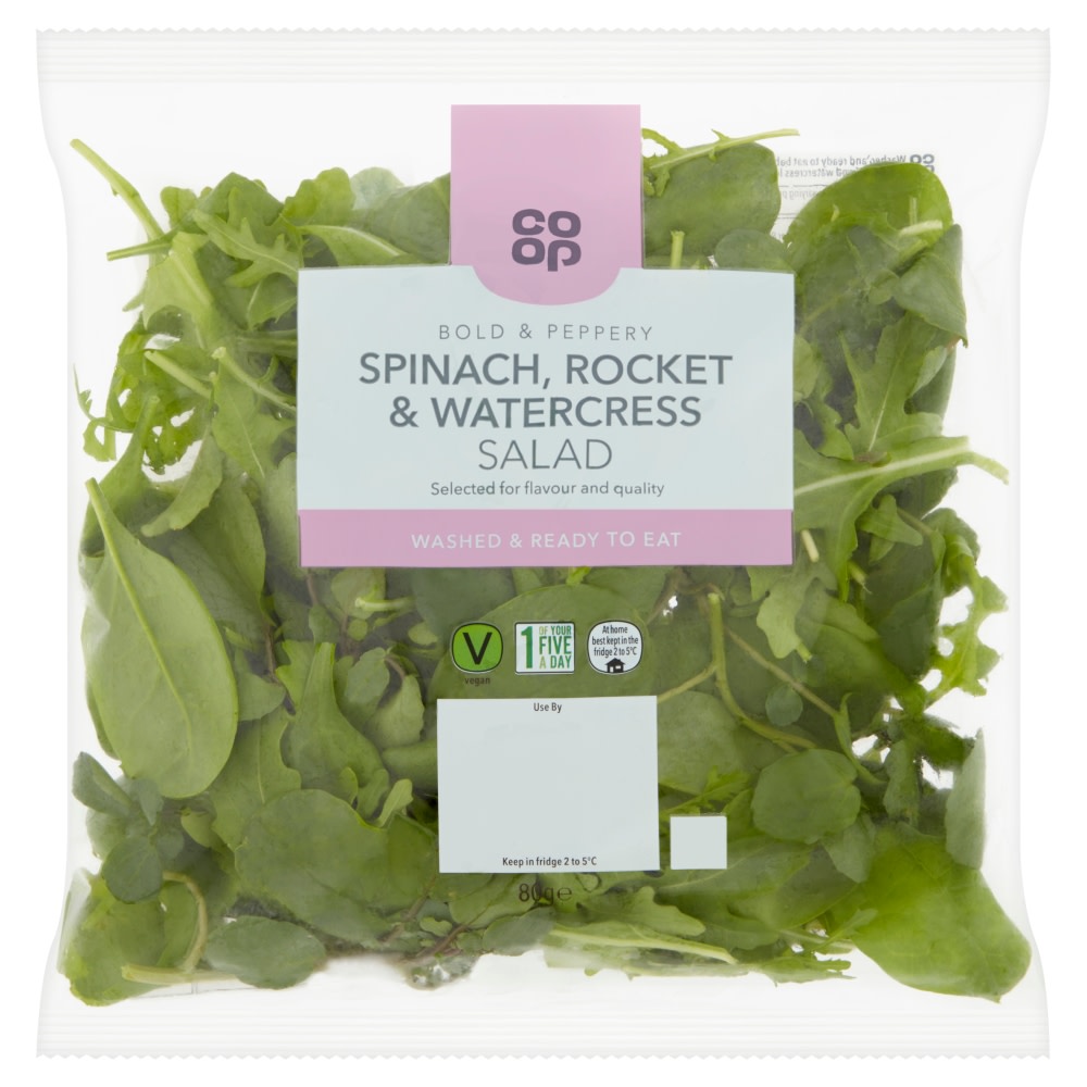 Co-op Watercress Spinach & Rocket 80g - Co-op