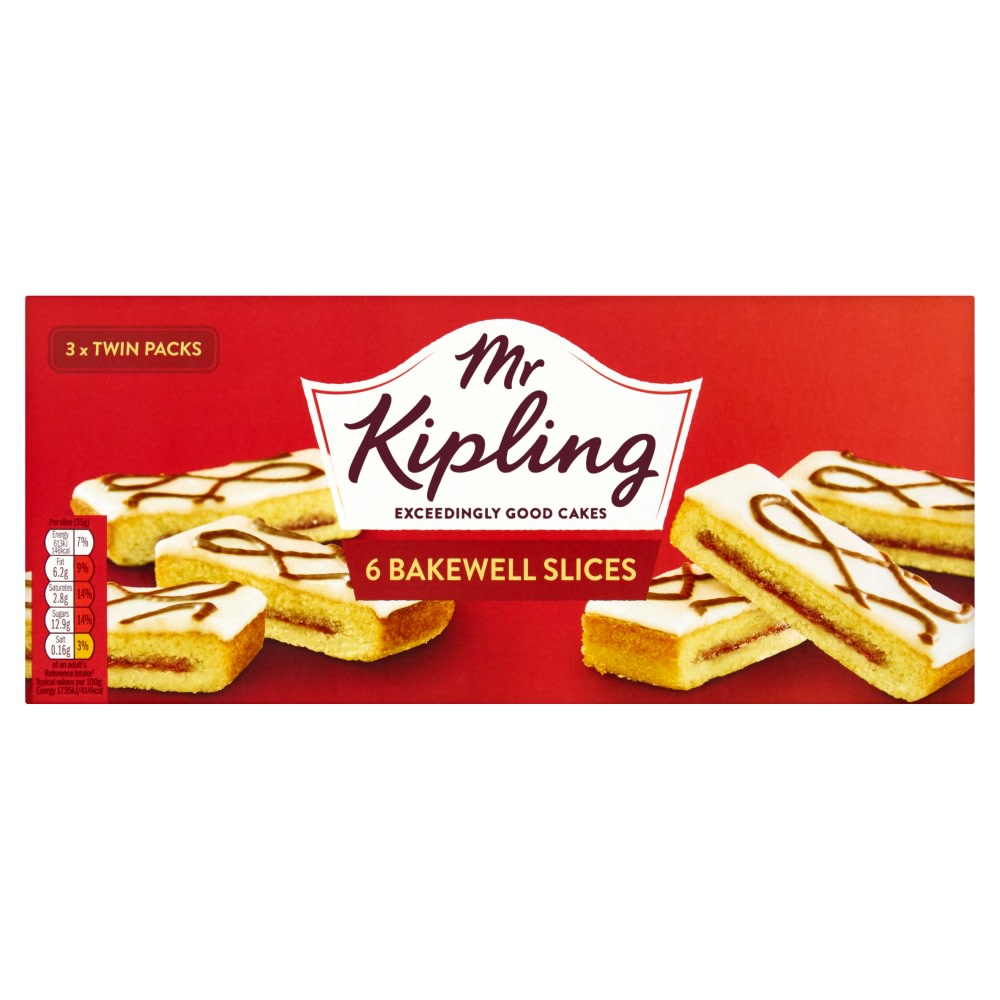 Mr Kipling Bakewell Slices 6pk - Co-op