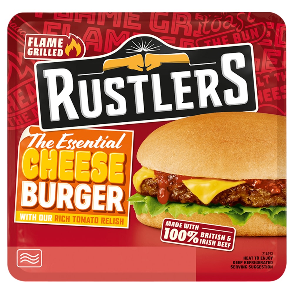 Rustlers Cheeseburger 172g - Co-op