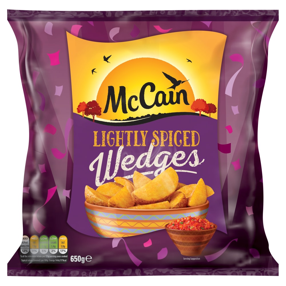 McCain Lightly Spiced Potato Wedges 650g - Co-op