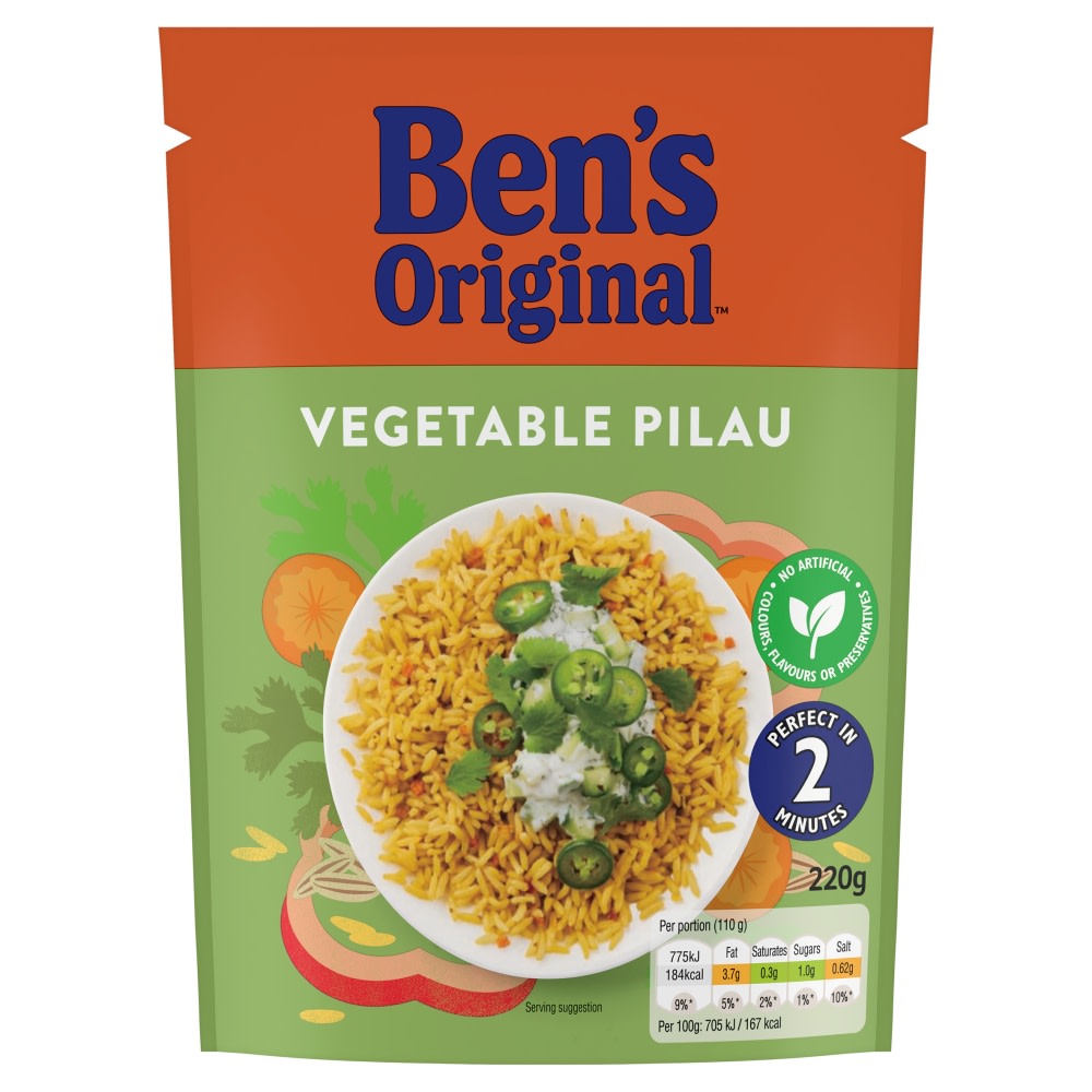Ben's Original Special Veg Pilau Rice 220g - Co-op