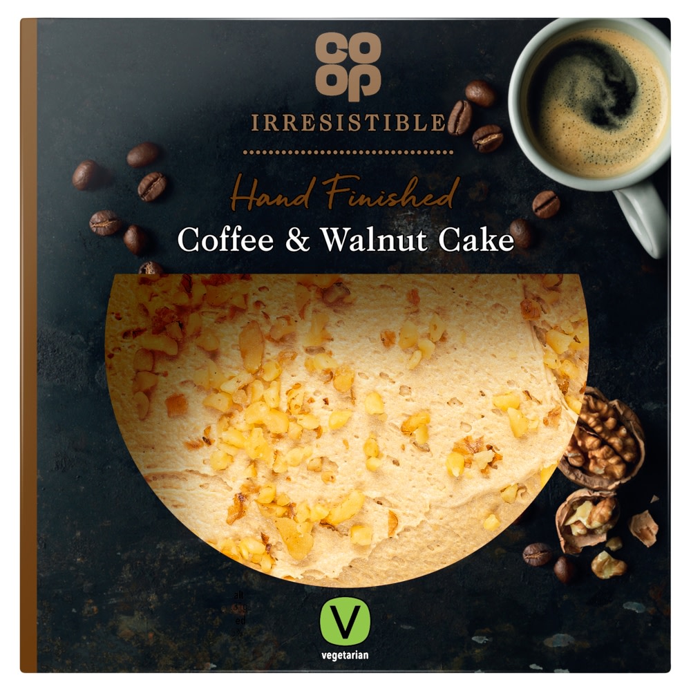 Co-op Irresistible Coffee and Walnut Cake - Co-op