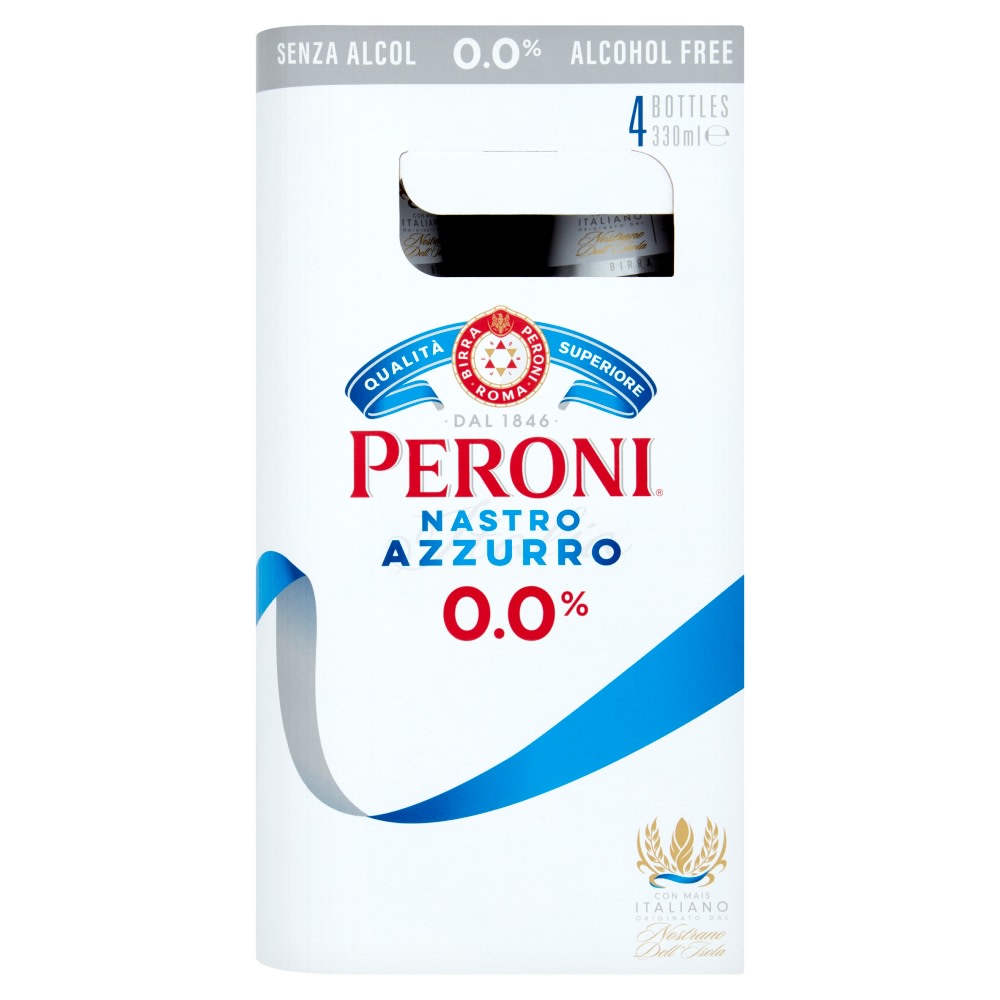 Peroni 0.0% Bottles 4x330ml - Co-op