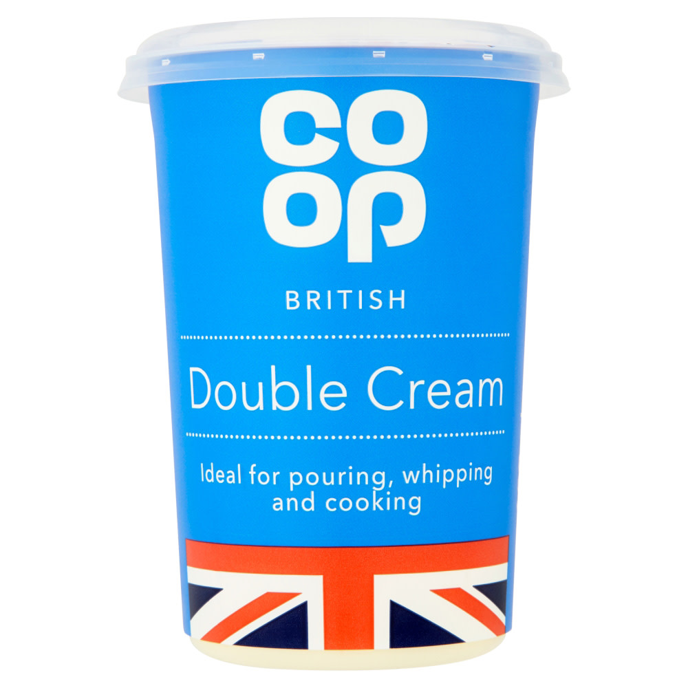 Co-op British Double Cream 600ml - Co-op