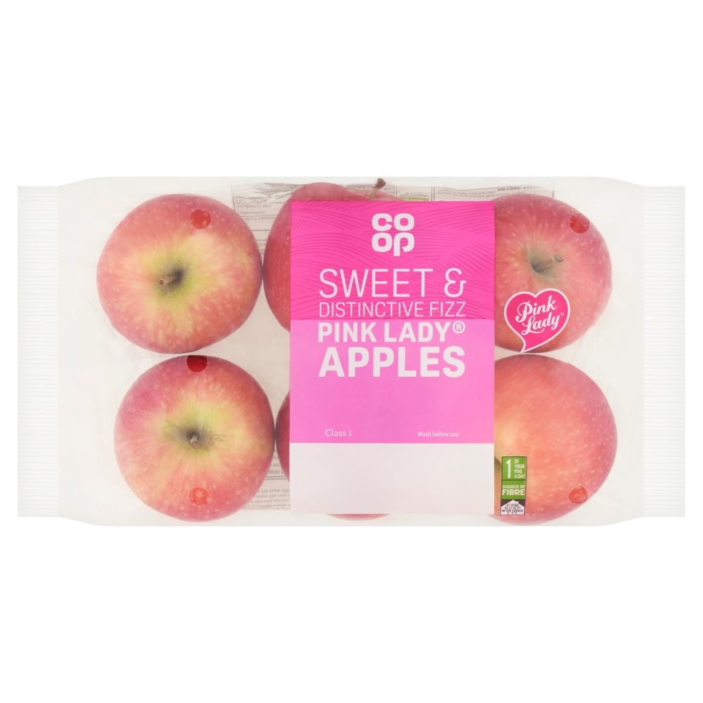 Co-op Pink Lady Apples 6pk - Co-op