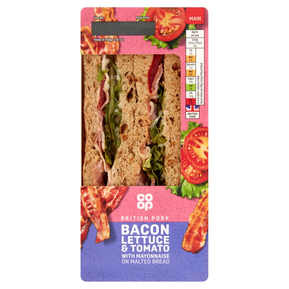 Co-op Bacon Lettuce & Tomato Sandwich - Co-op