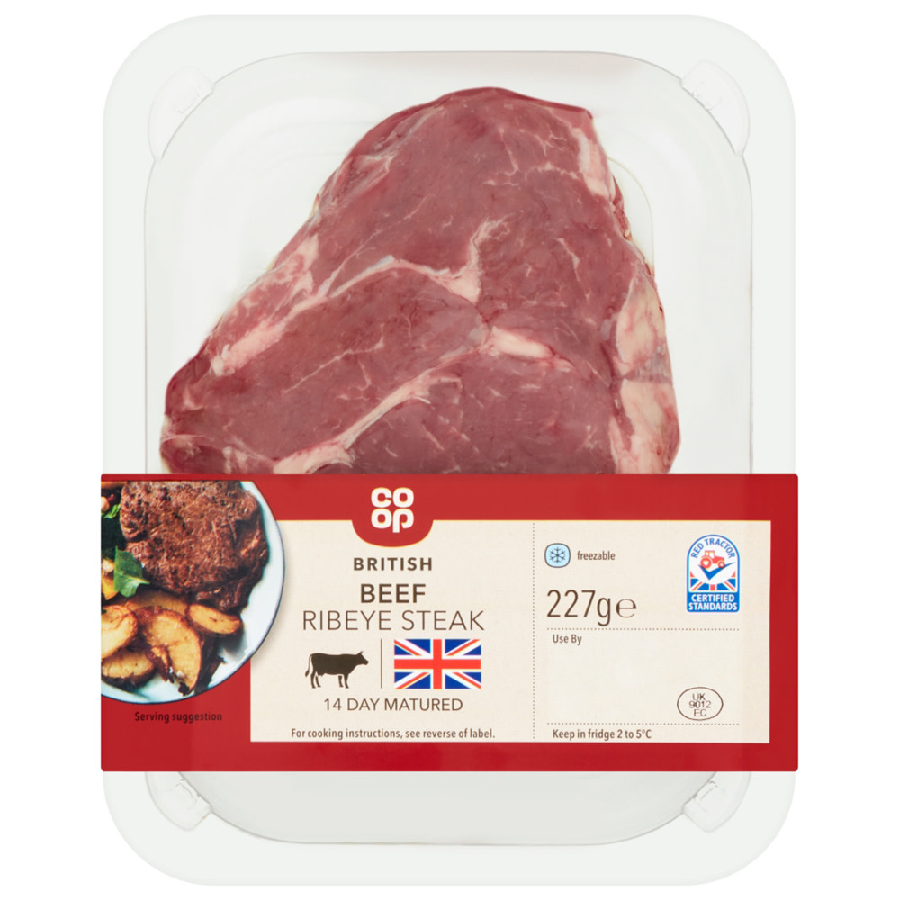 Co-op British Beef Ribeye Steak 227g - Co-op