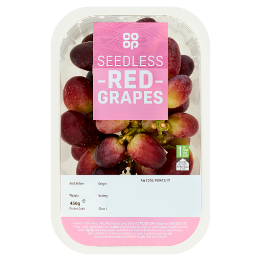 Co-op Seedless Red Grapes 450g - Co-op