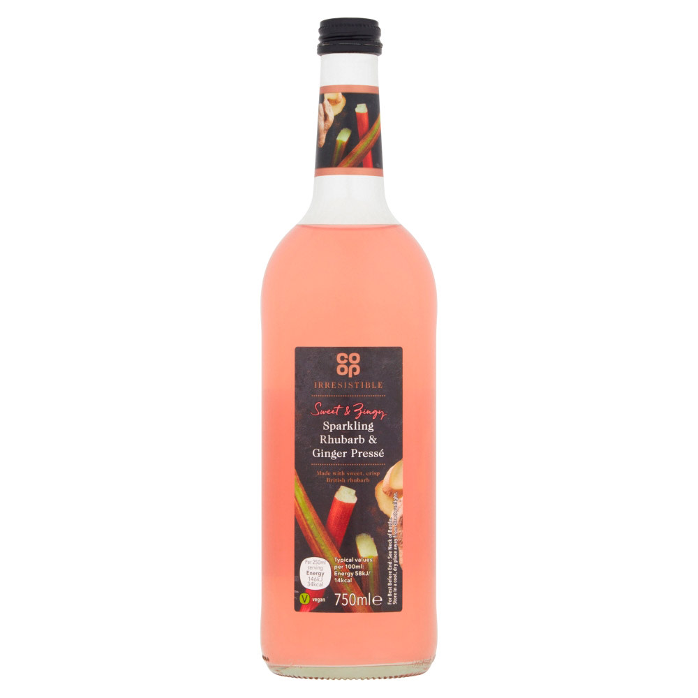 Co-op Irresistible Rhubarb & Ginger Presse 750ml - Co-op