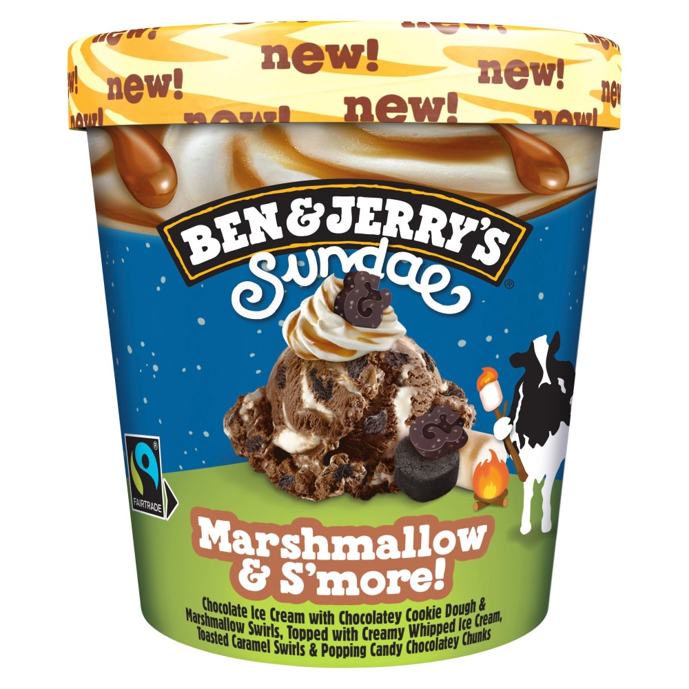 Ben & Jerrys Marshmallow & S'more 427ml - Co-op