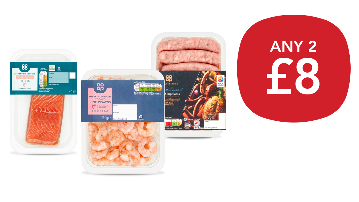 Any 2 for £8 - Co-op