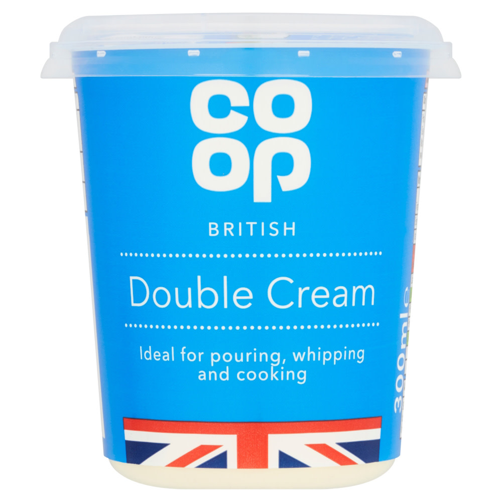Co-op British Double Cream 300ml - Co-op