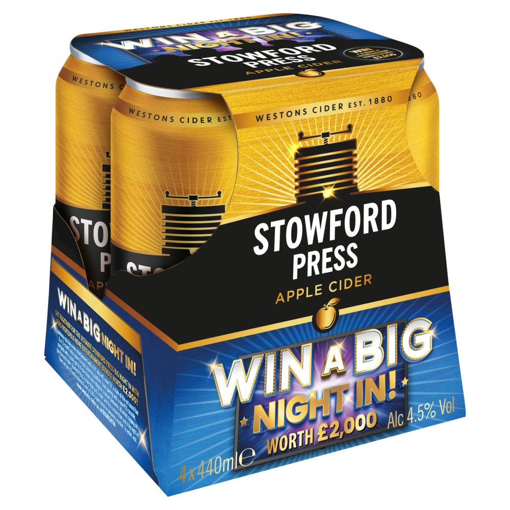 Stowford Press Cider Apple Cans 4x440ml - Co-op