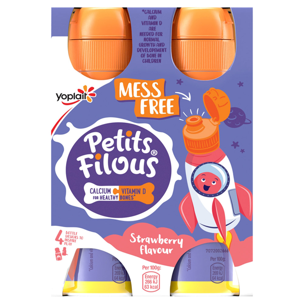 Yoplait Petits Filous Yogurt Drink 4x100g - Co-op