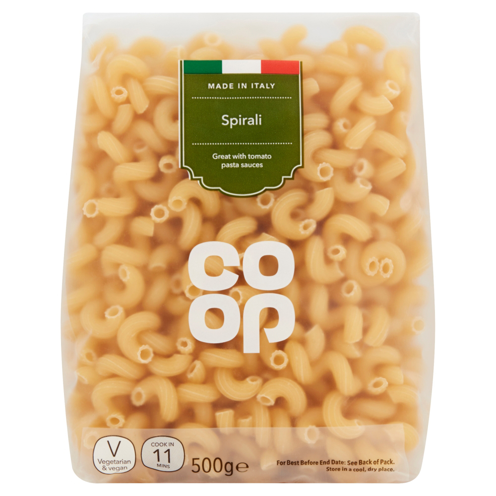 Co-op Spirali Pasta Spirals 500g - Co-op