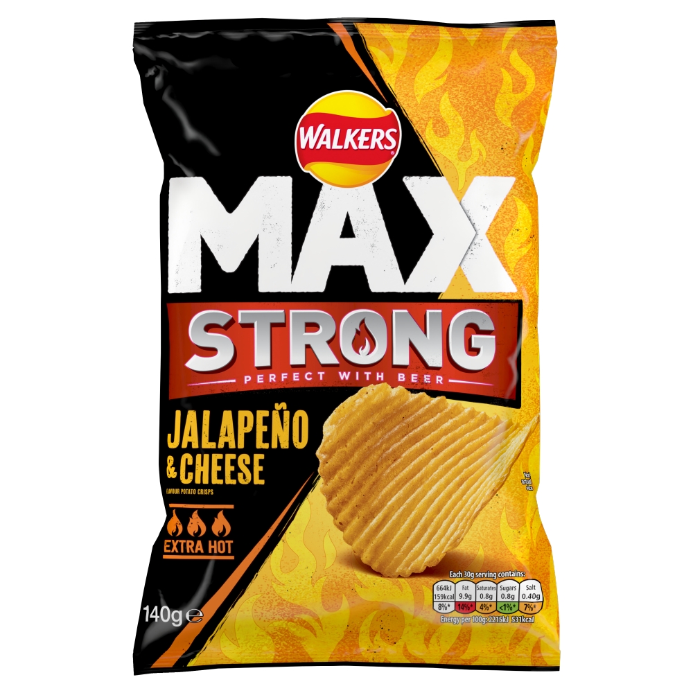 Walkers Max Jalapeno & Cheese 140g - Co-op