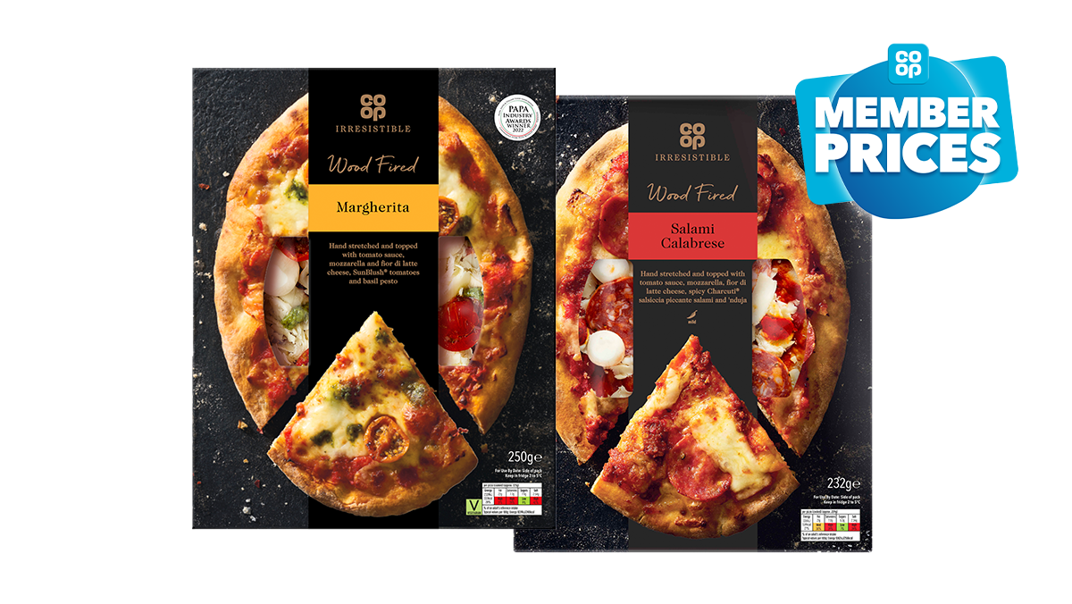 Irresistible pizza £3 Member price - Co-op