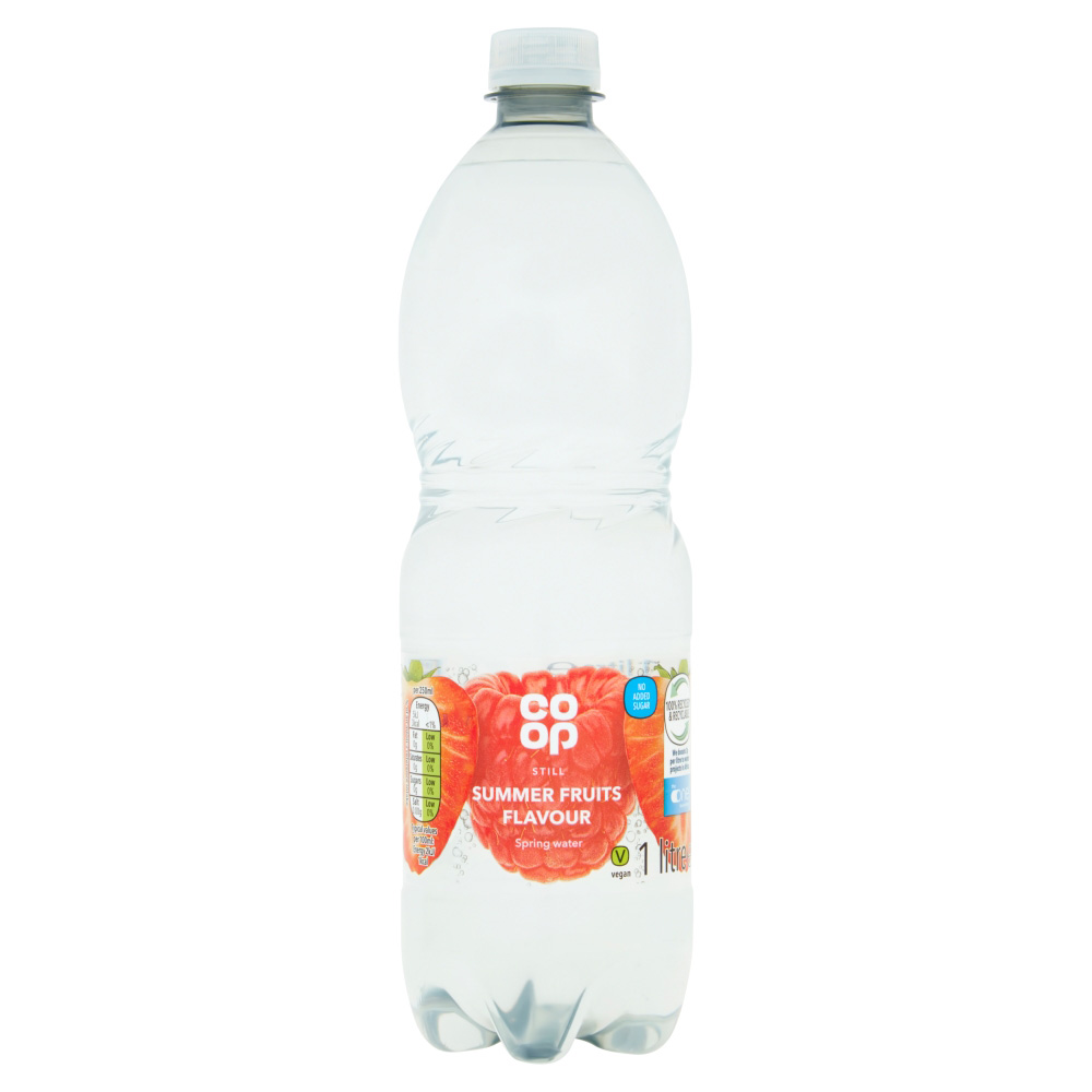 Co-op Still Summer Fruits Flavour Spring Water 1 Ltr - Co-op