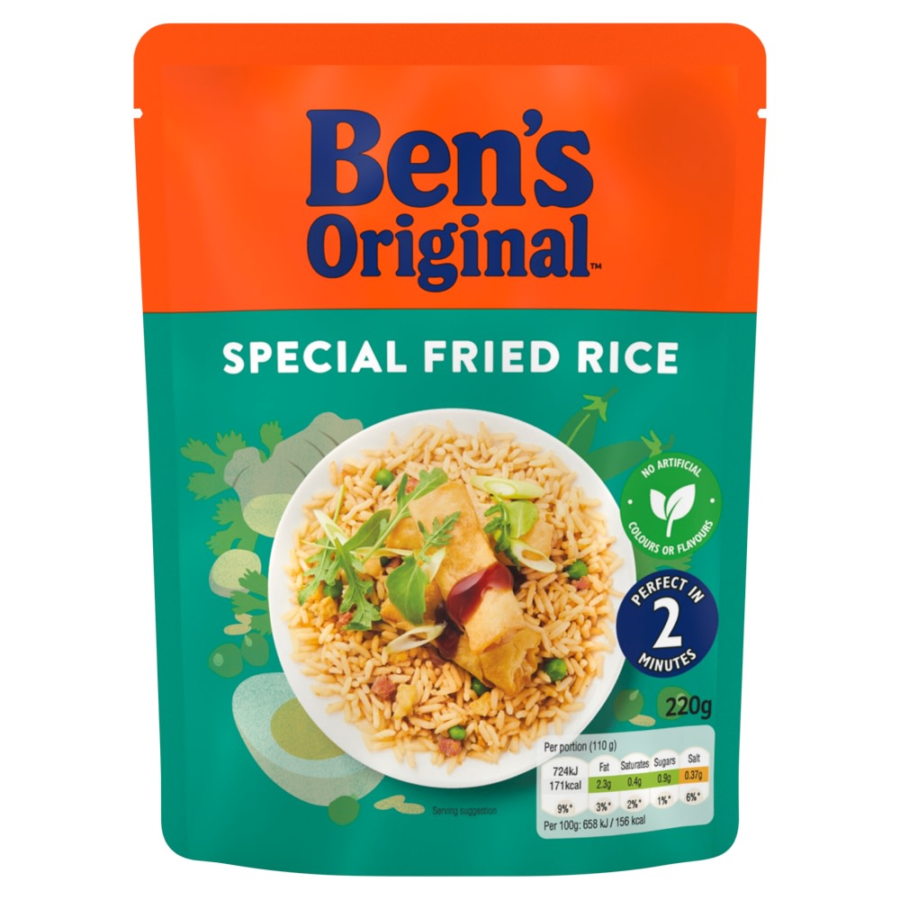 Bens Original Special Fried Microwave Rice 220g - Co-op