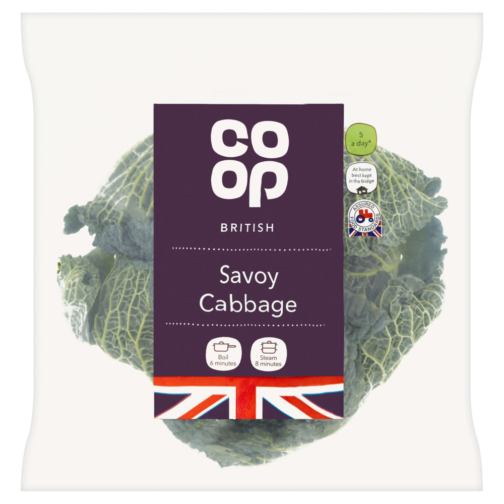 Co-op British Savoy Cabbage Per Pack - Co-op