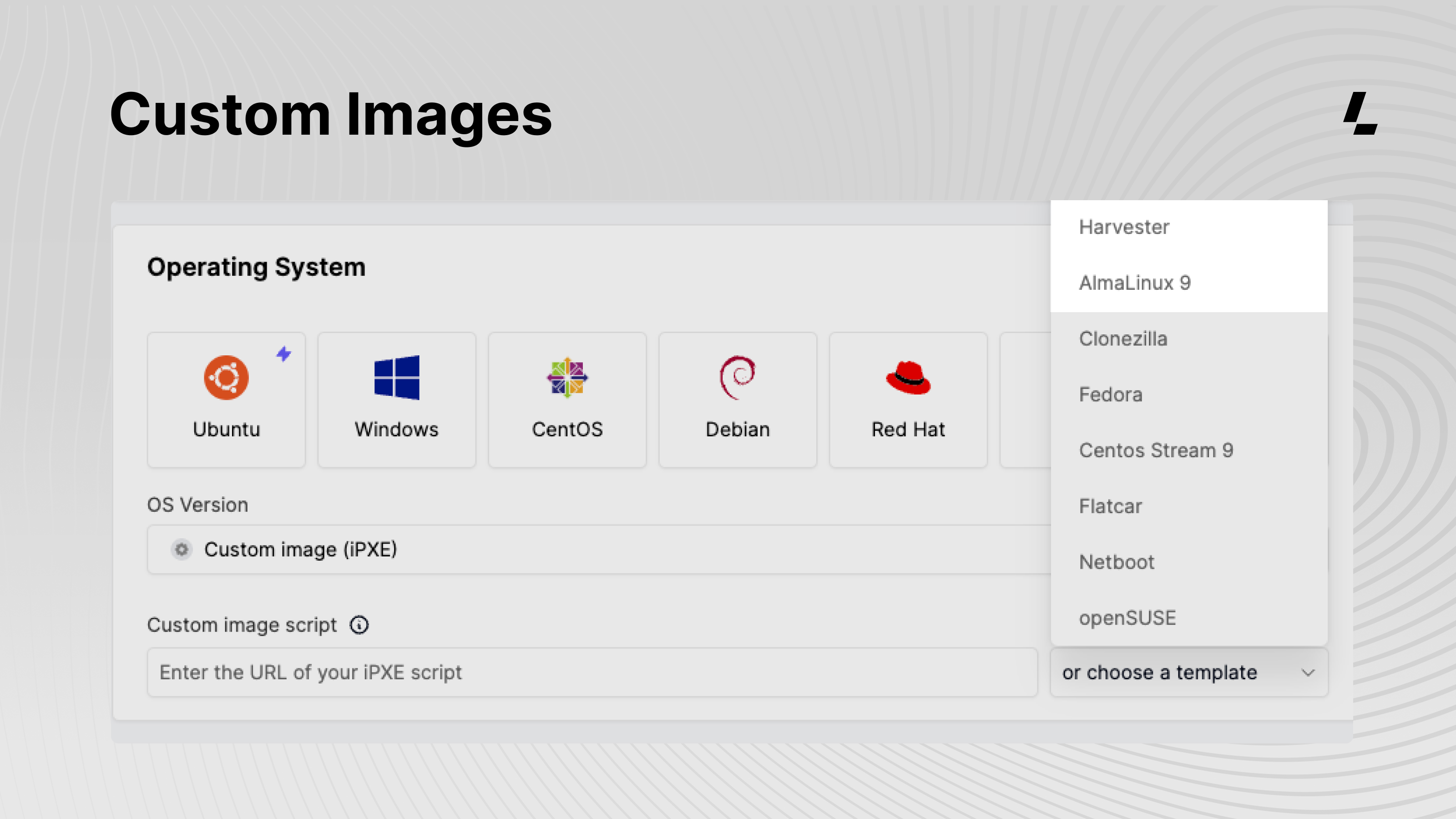 New Custom Image Scripts Available Latitudesh
