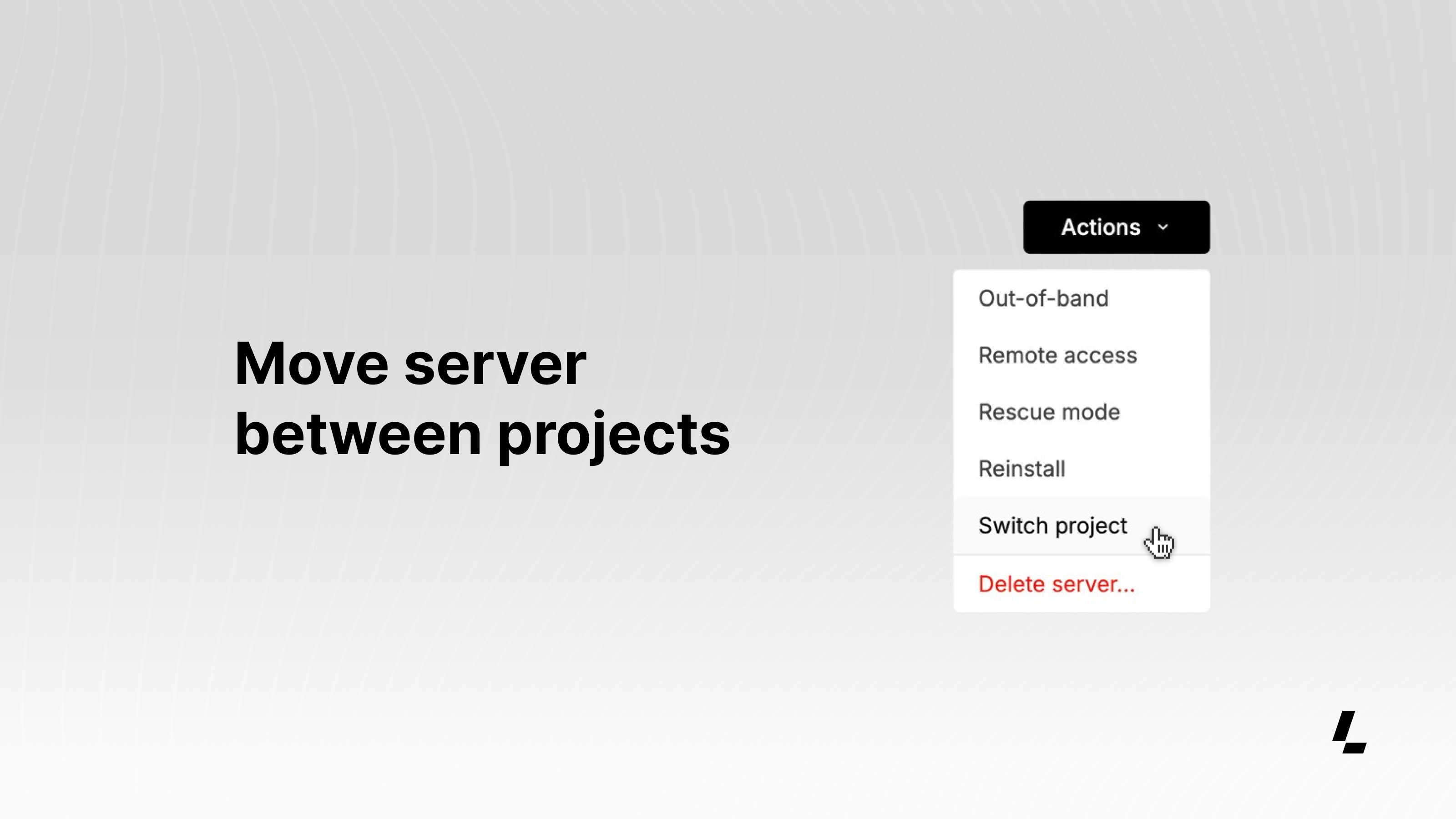 Rearrange servers to fit your workflow - Latitude.sh