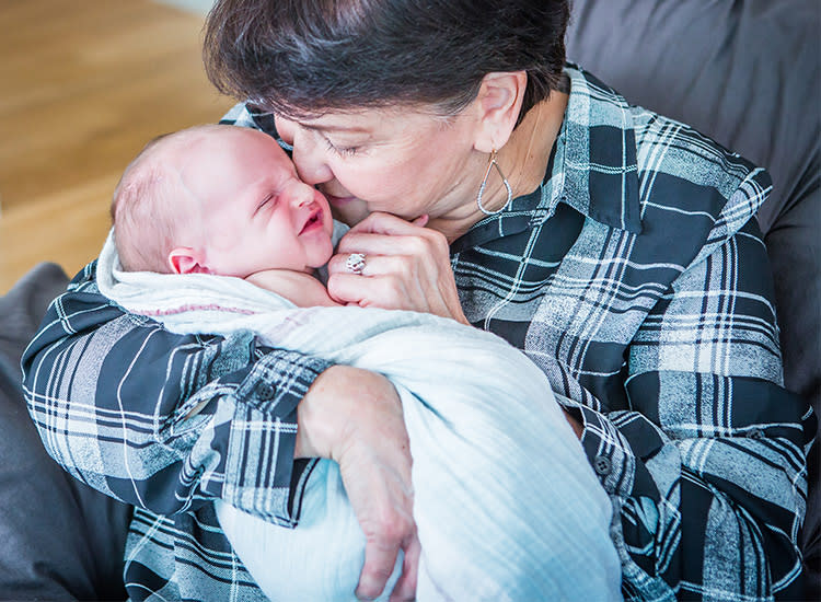 Photos of Grandparents Meeting Their New Grandchildren