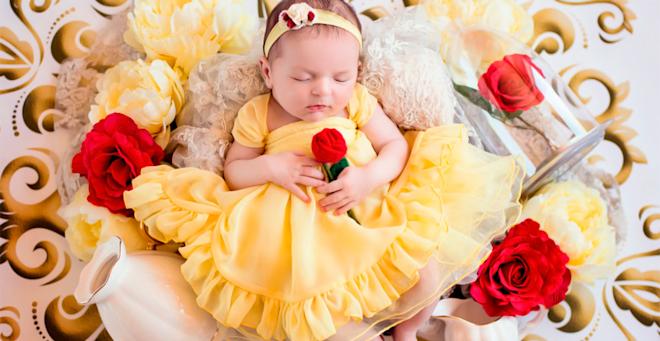 Photographer Transforms Newborns Into Disney Princesses