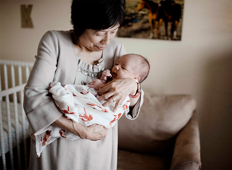 Photos of Grandparents Meeting Their New Grandchildren