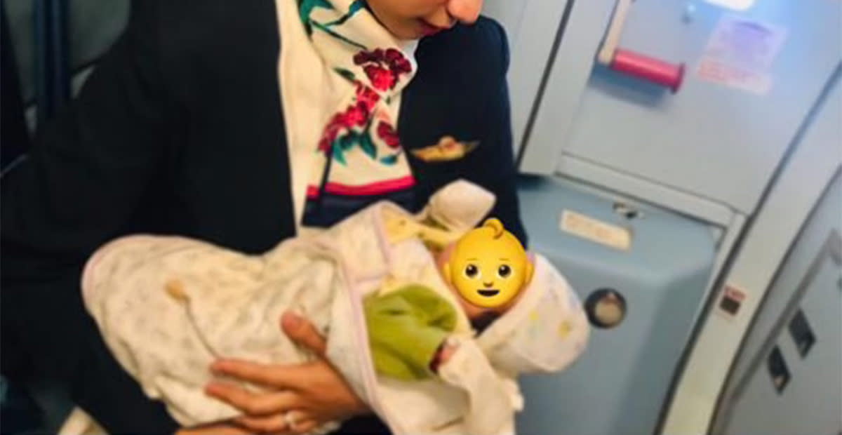 Flight Attendant Breastfeeds Stranger’s Hungry Baby Mid-Flight