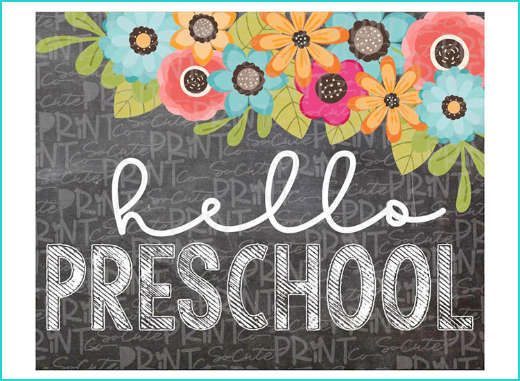 21 Cute First Day of Preschool Signs to Mark the Milestone