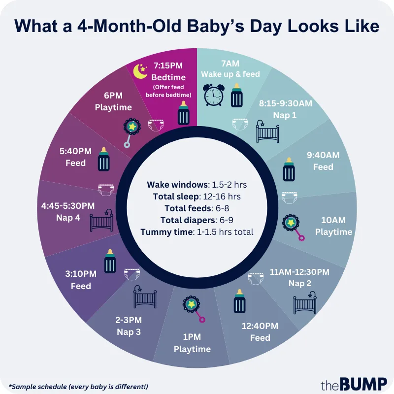 4-Month-Old-Baby: Feeding Schedules, Breastmilk Use, and More