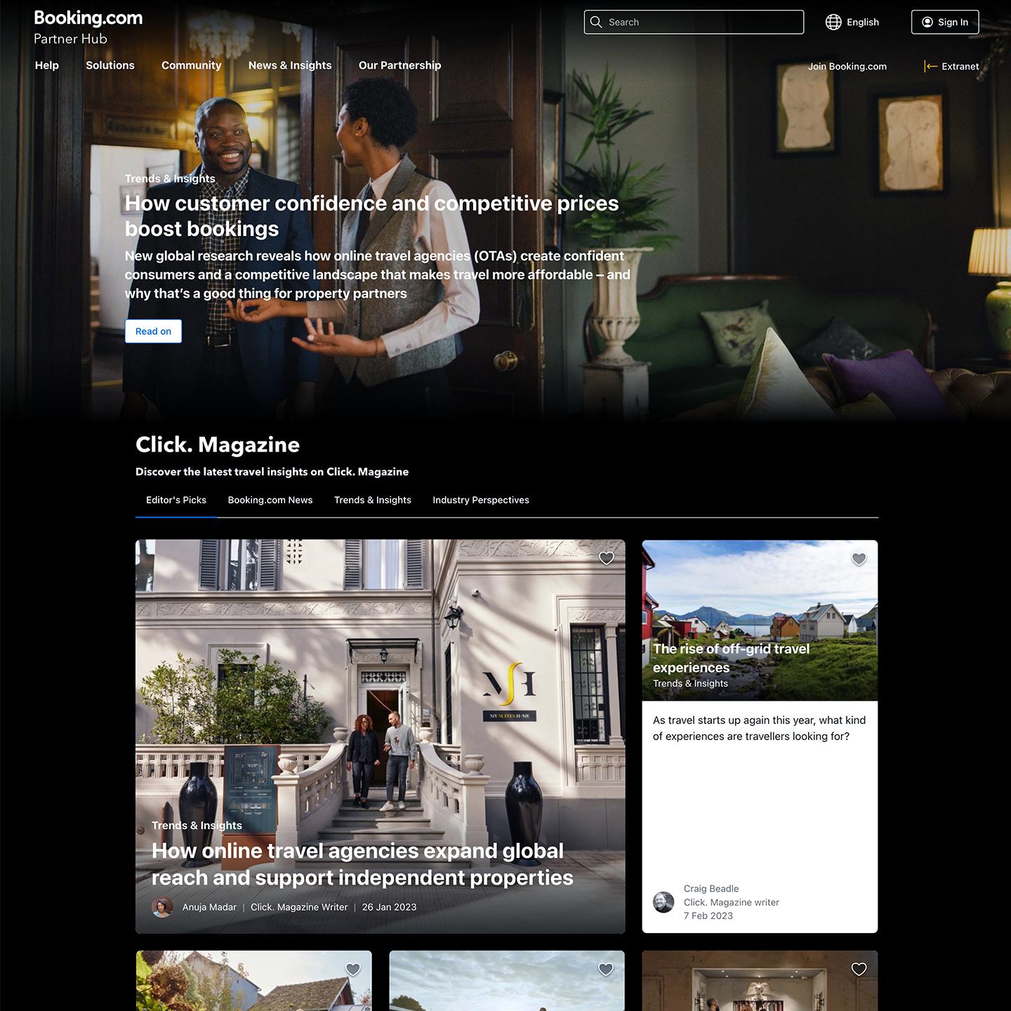 Booking.com builds Partner Hub with Youwe