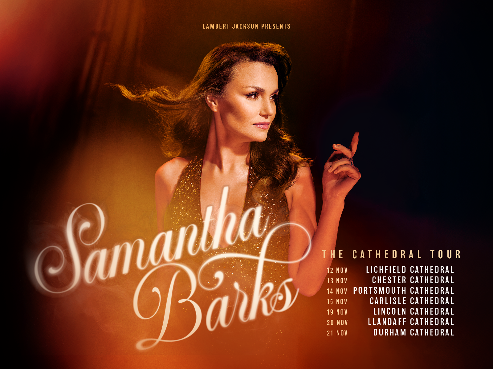 Samantha Barks - Durham Tickets | Durham Cathedral | London Theatre