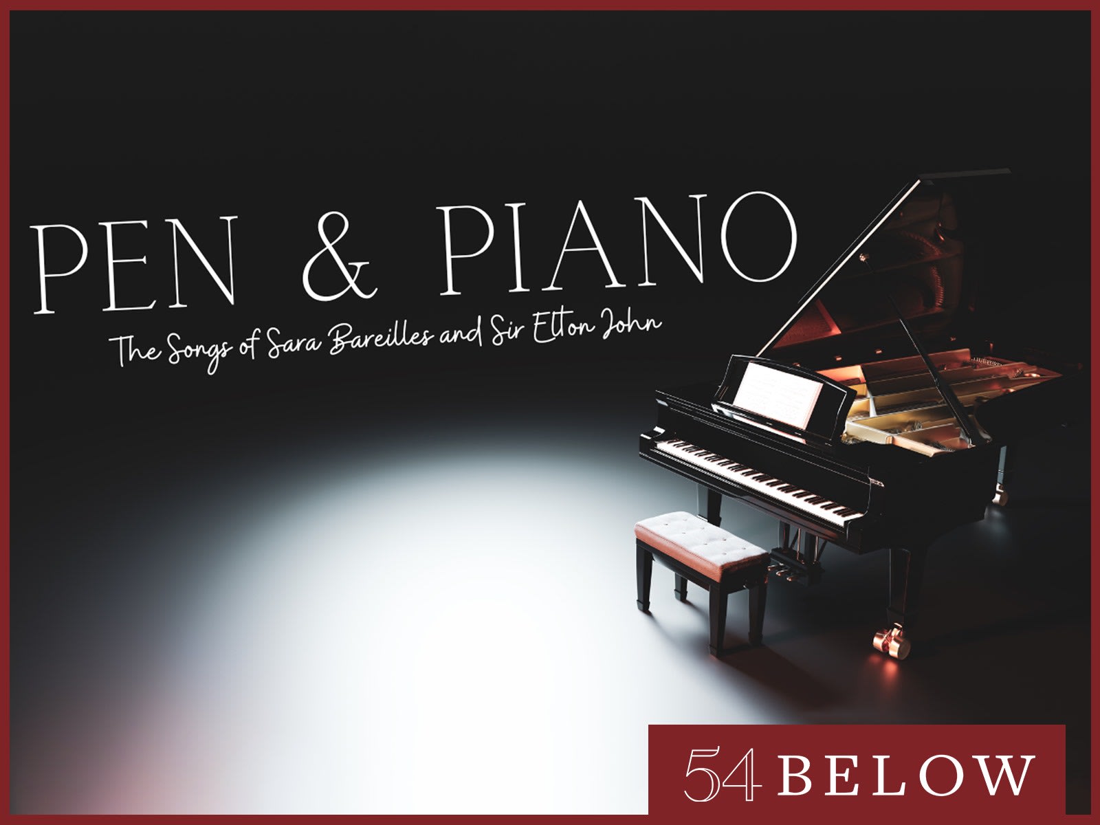 Pen & Piano: The Songs of Sara Bareilles & Sir Elton John Tickets | New ...