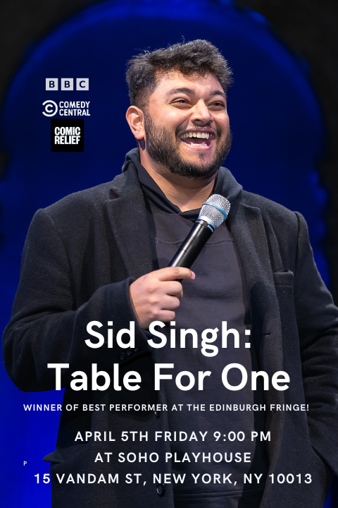 Sid Singh: Table for One Tickets | New York | TodayTix