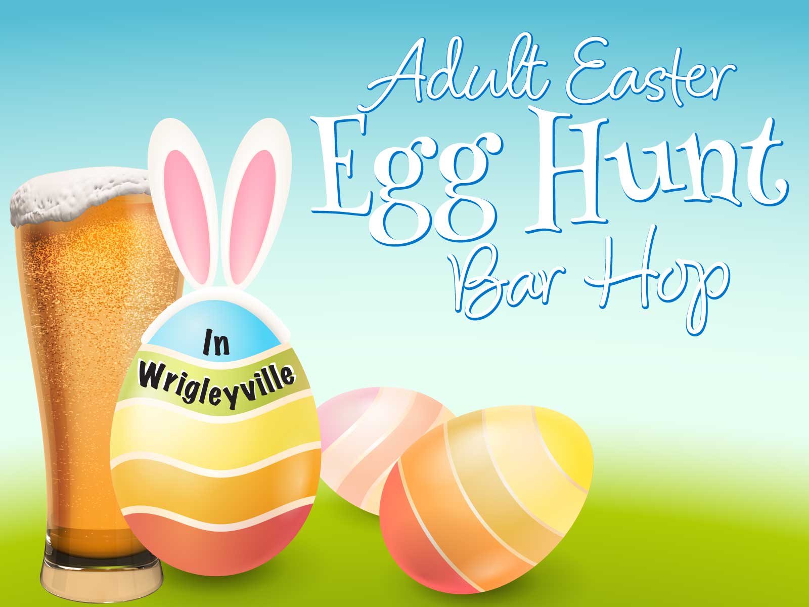 Adult Easter Egg Hunt Bar Hop - Includes Buffet, Bunny Ears & Gift ...
