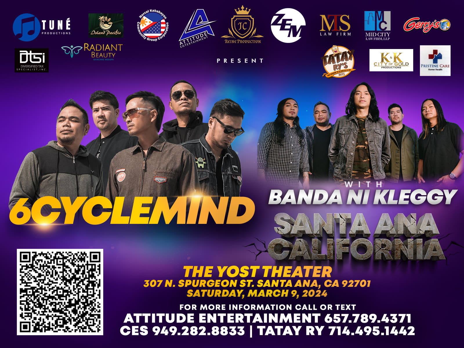 6CYCLEMIND with Banda ni Kleggy US Tour 2024 tickets | Santa Ana | TodayTix
